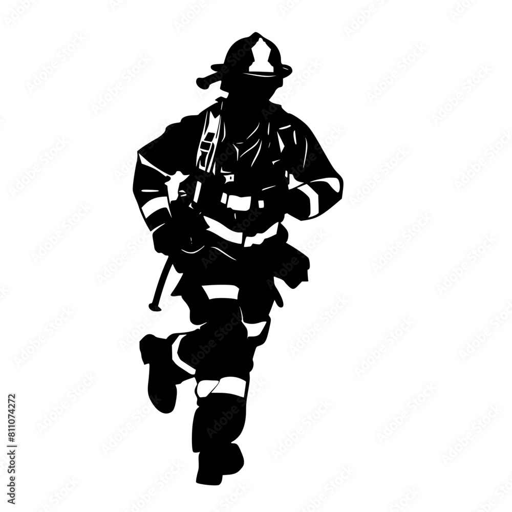Vetor Firefighter Clipart, Fire Department Svg, Fire Truck Svg ...