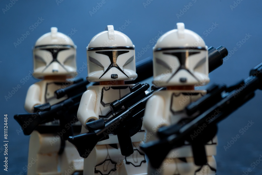 Depok, Indonesia - May 10, 2024: Lego toys photography, phase 1 clone ...