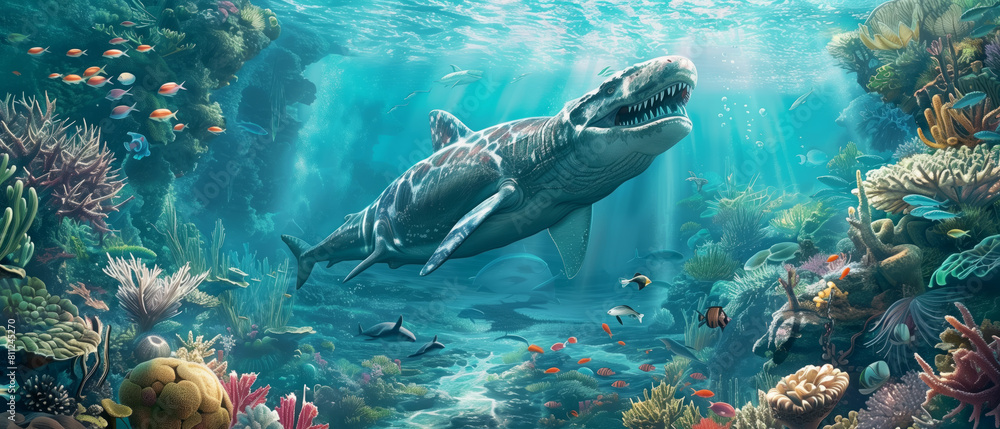 ancient marine reptiles like ichthyosaurs, mosasaurs, and plesiosaurs ...
