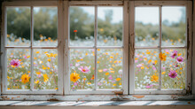 Spring Garden Window Frame View Free Stock Photo - Public Domain Pictures