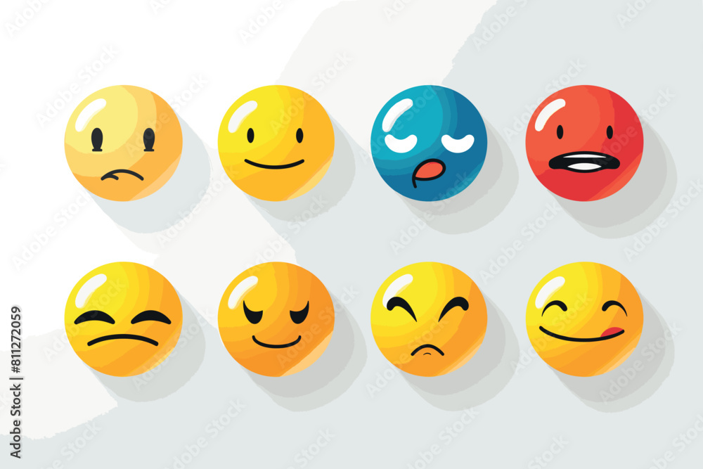 Client feedback vector illustration. Customer satisfaction scale emoji ...