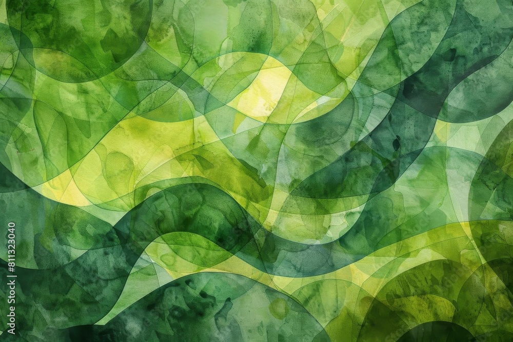 abstract green background with organic shapes and textures concept of ...