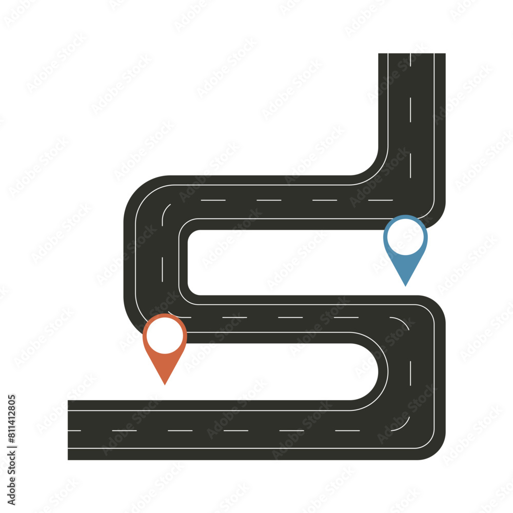 Road map infographic. Business step roadmap vector infographics ...