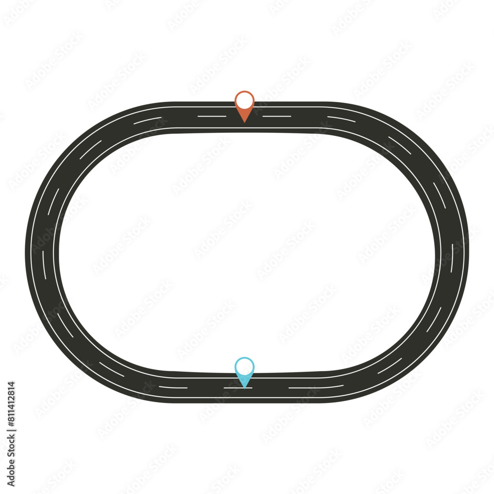 Road map infographic. Business step roadmap vector infographics ...