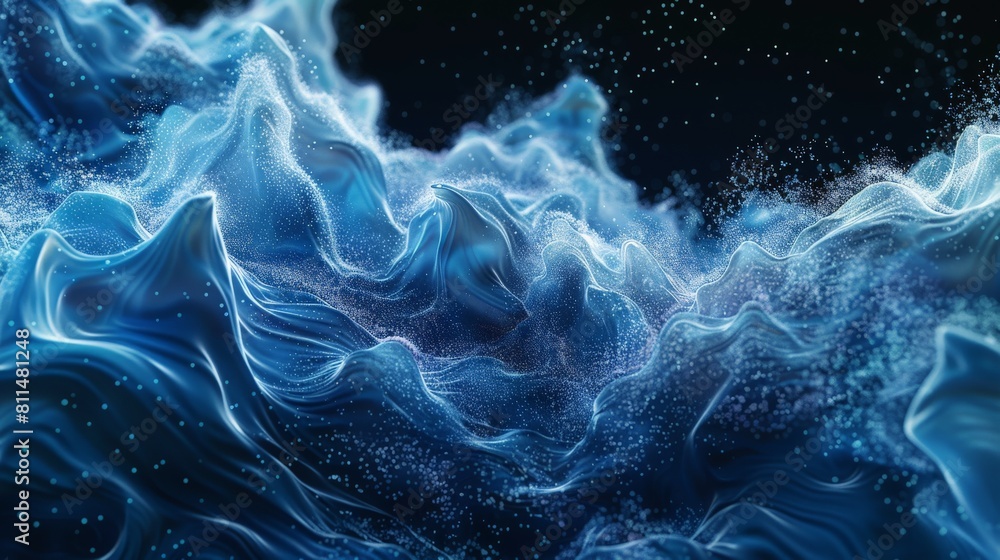 A mesmerizing portrayal of fluid data flow in generative art, with ...