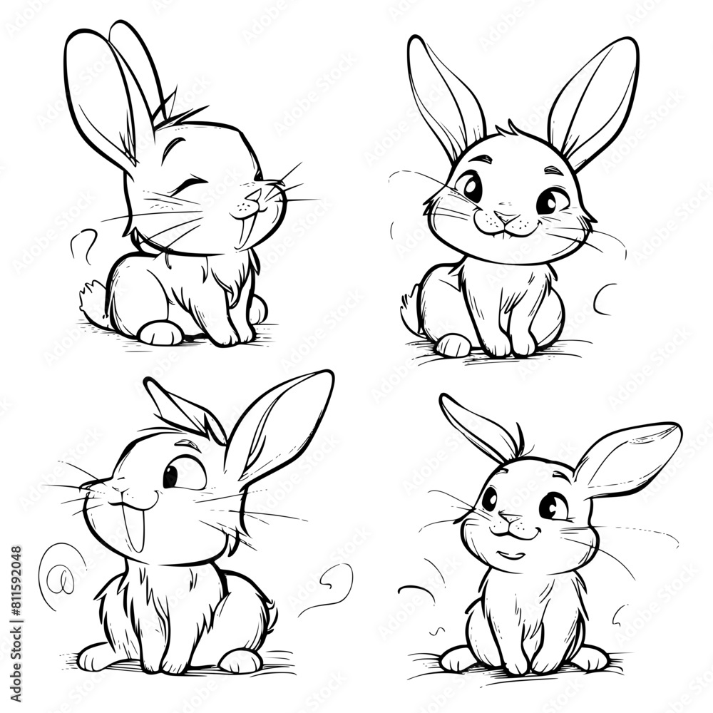 Image vectorielle Stock Baby Rabbit SVG, Rabbit Svg, Rabbit Clipart ...