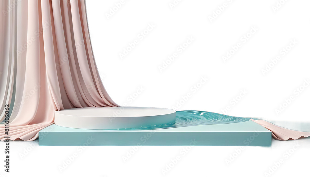 water abstract waving promotion emty podium products modern minimal ...