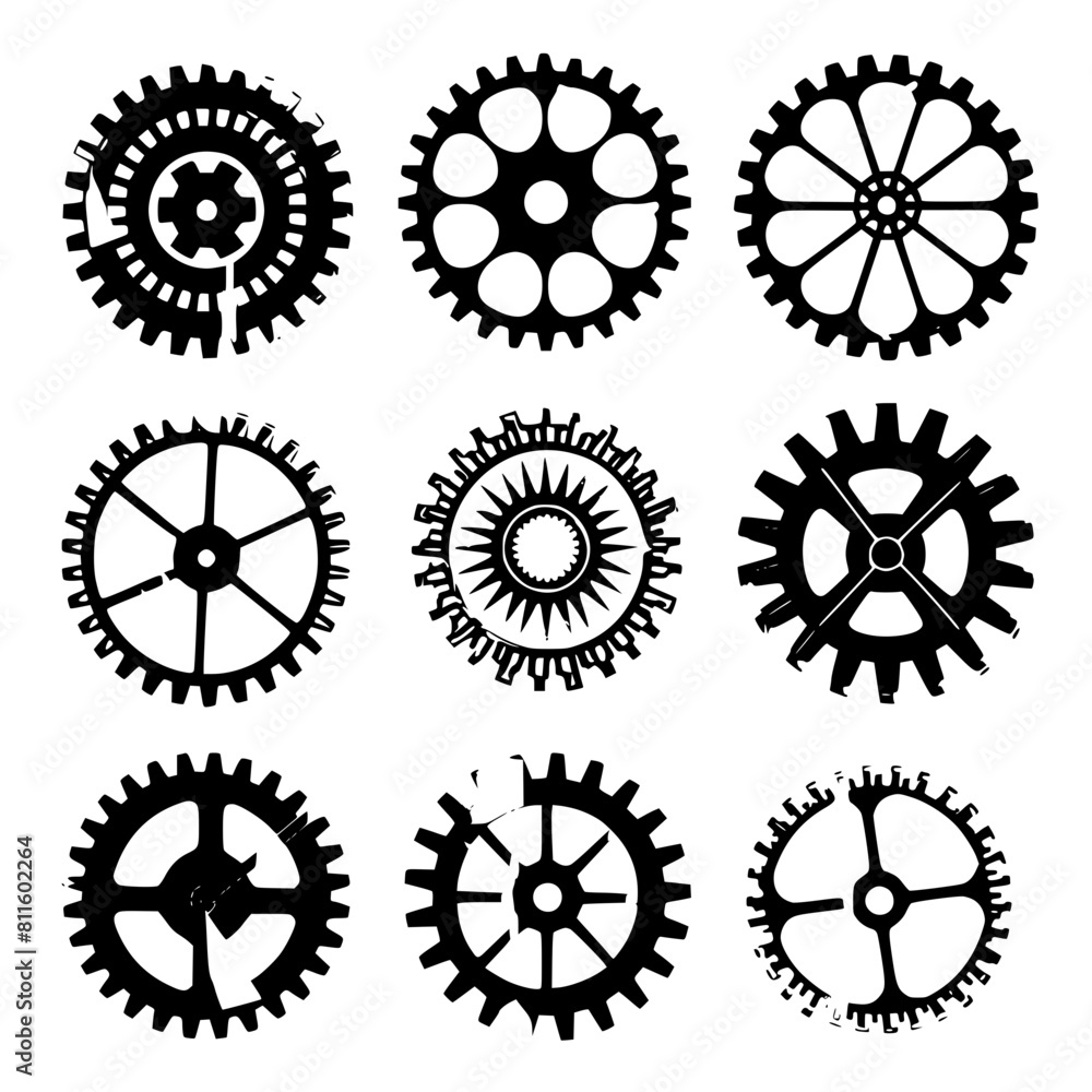Gears SVG Bundle, Gears png, Gears eps, Gears vector, Gears svg, Gear ...