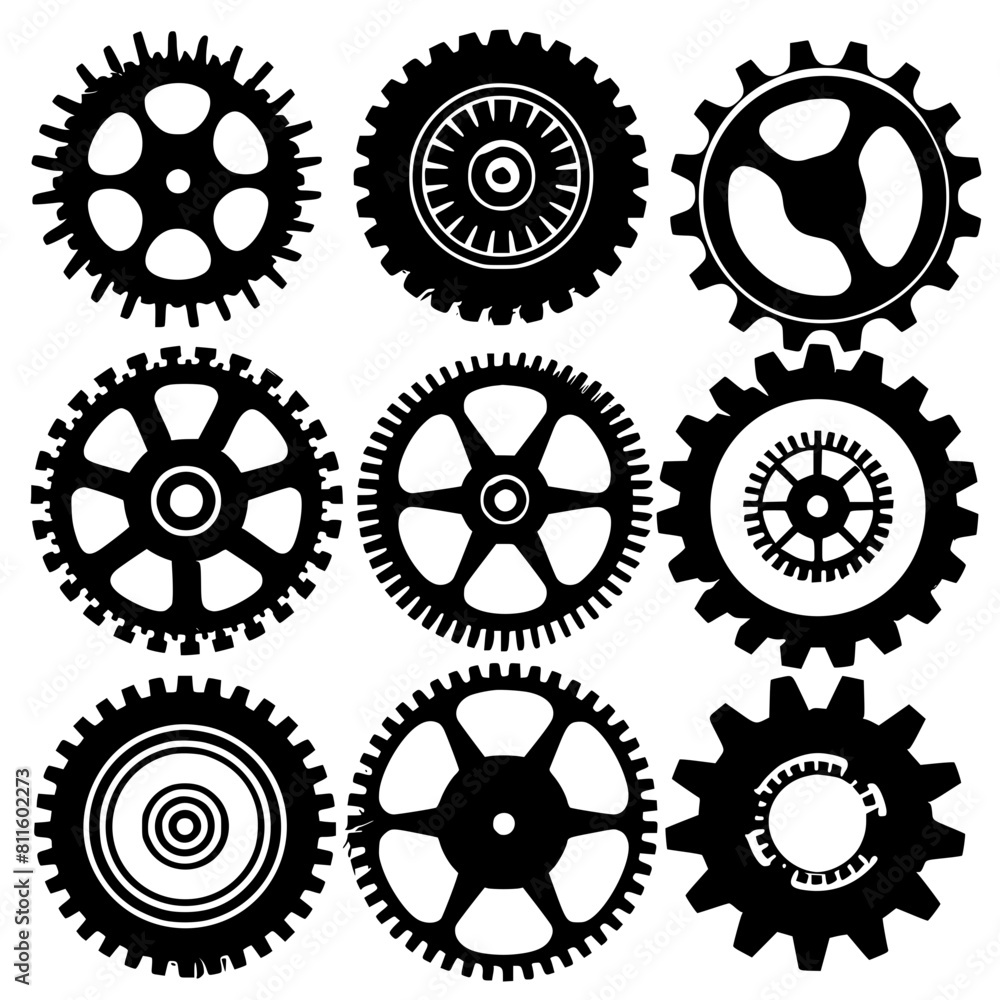 Gears SVG Bundle, Gears png, Gears eps, Gears vector, Gears svg, Gear ...