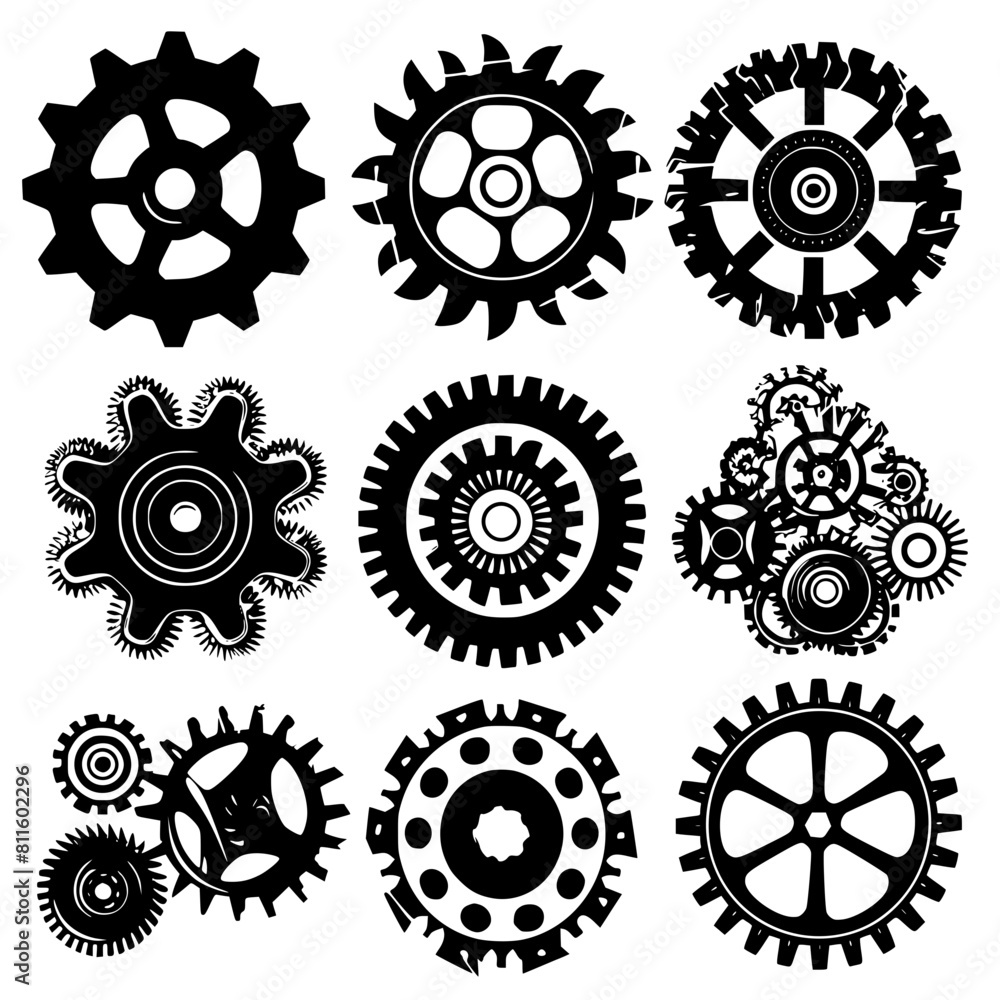 Gears SVG Bundle, Gears png, Gears eps, Gears vector, Gears svg, Gear ...