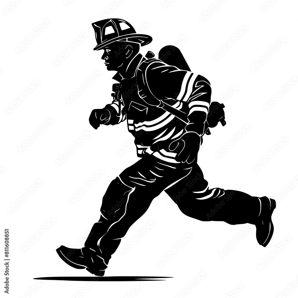 Image vectorielle Stock Firefighter Clipart, Fire Department Svg, Fire ...