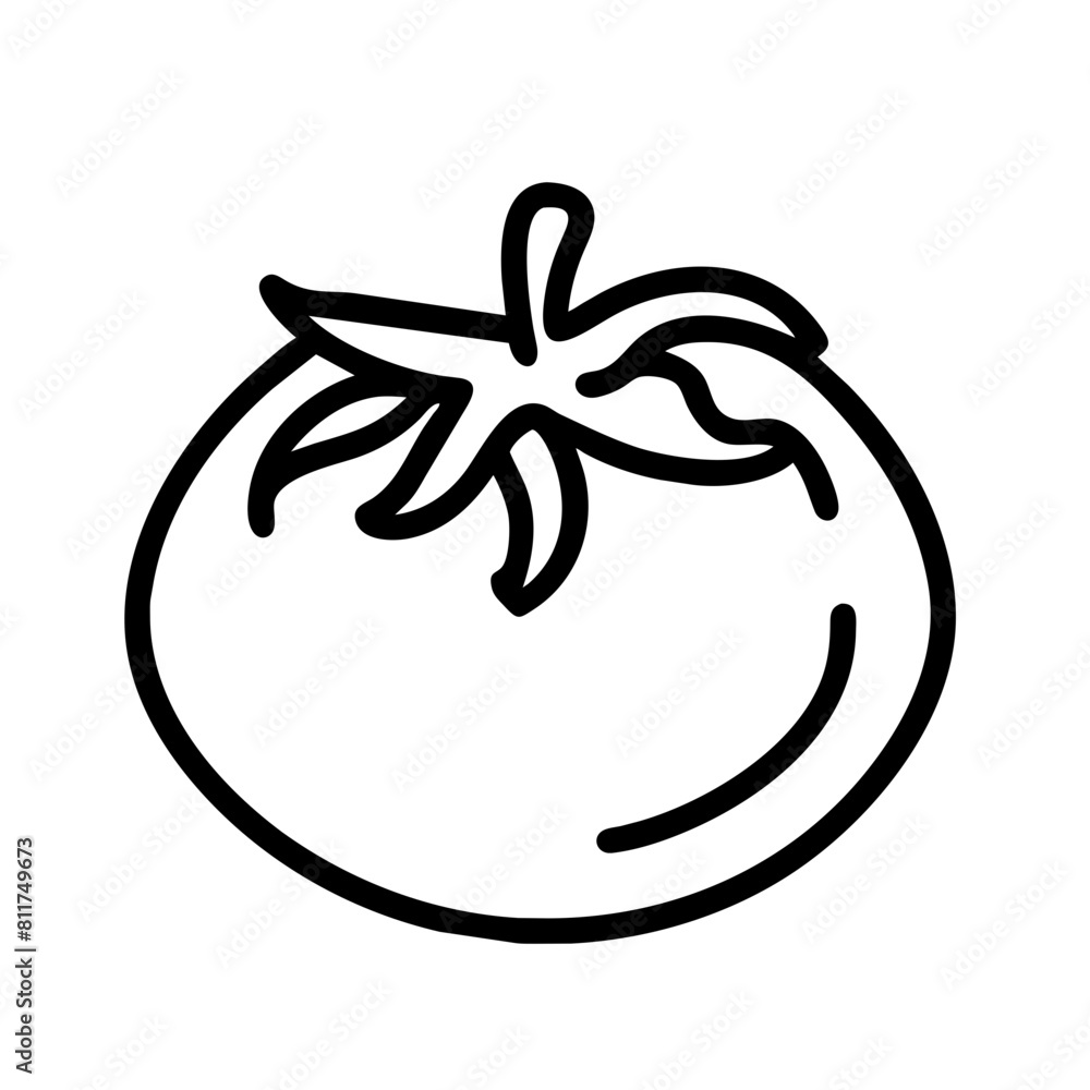 Tomate Symbol Icon Abbildung Zeichen Stock Vector | Adobe Stock