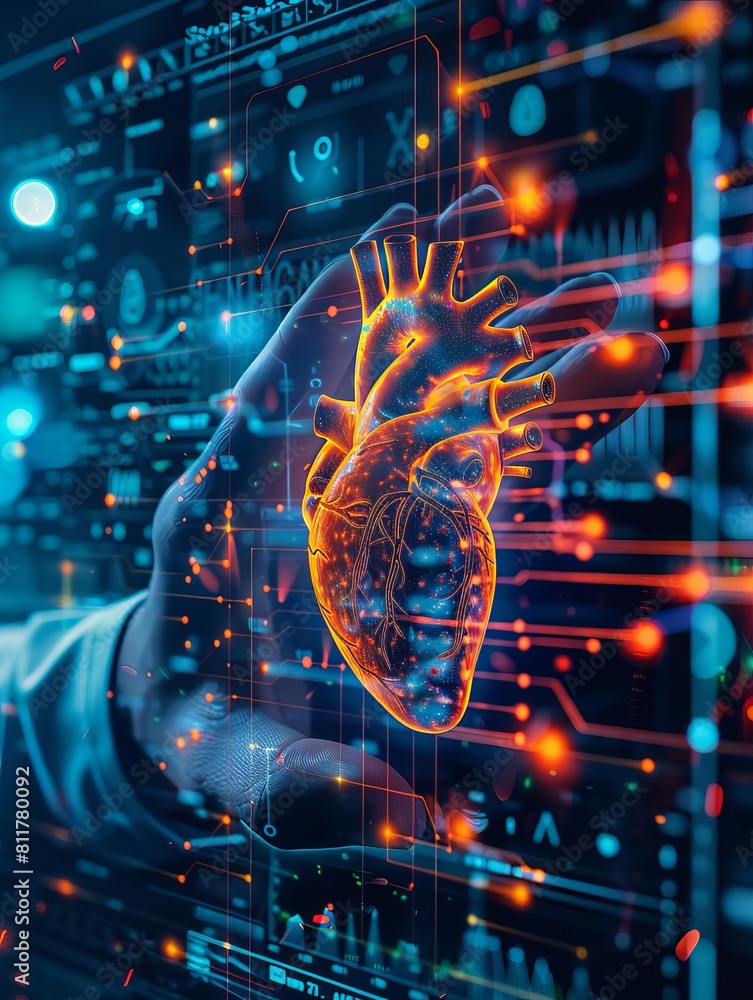 10Cardiologist diagnosis patient heart testing result and human anatomy ...