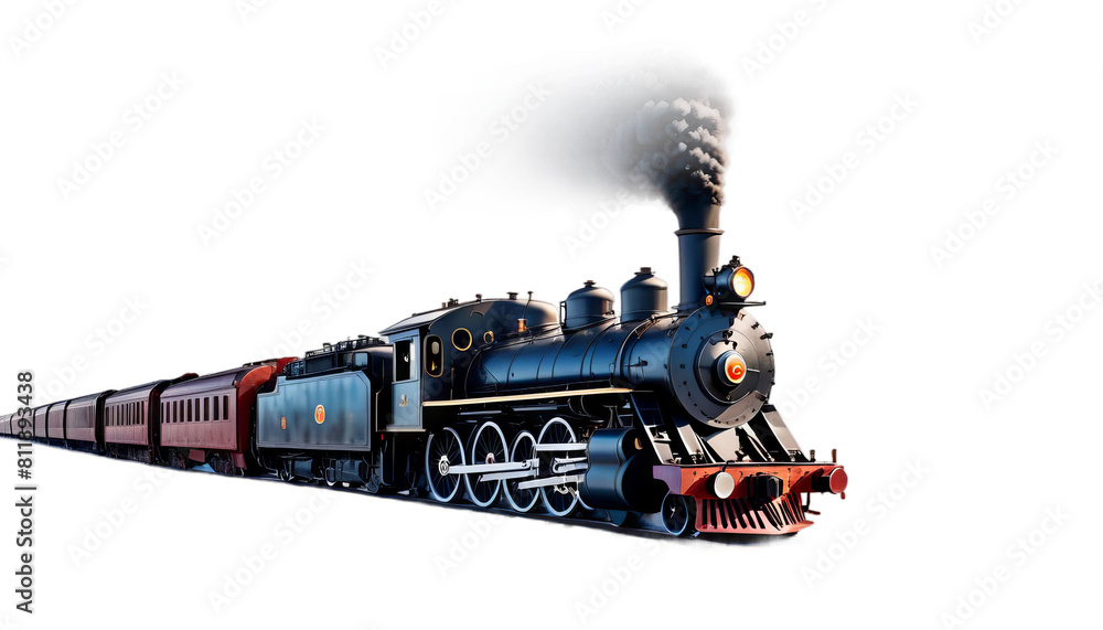 steam snowy engine background winter picture watercolor railroad ...