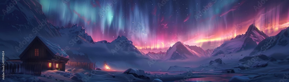 Write a scene where characters share folklore about the Arctic Northern ...