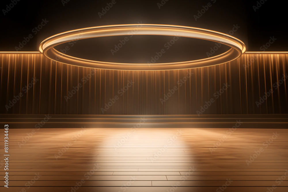 Artistic performances stage light background with spotlight illuminated ...