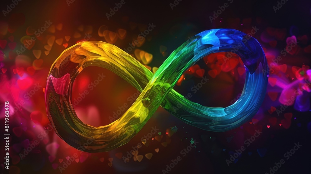 Celebrate Autistic Pride Day with vibrant rainbow hues embracing the ...