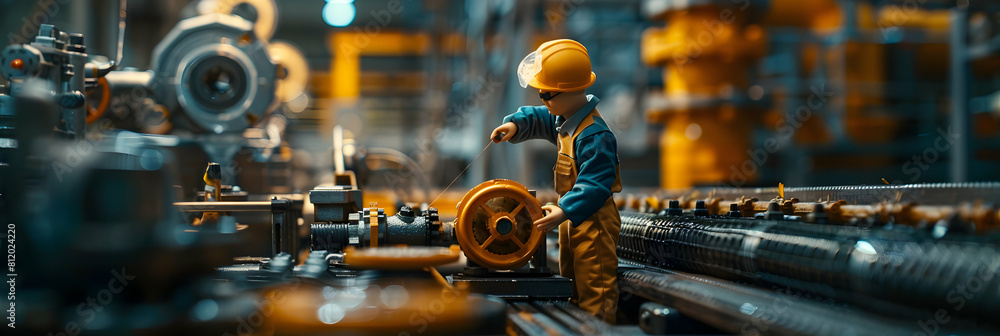 Photo realistic concept: Health and Safety Risk Assessment at a Factory ...
