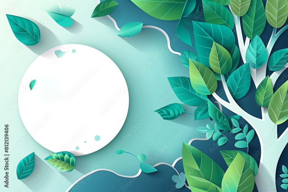 World environment day concept banner with text "5 June World ...