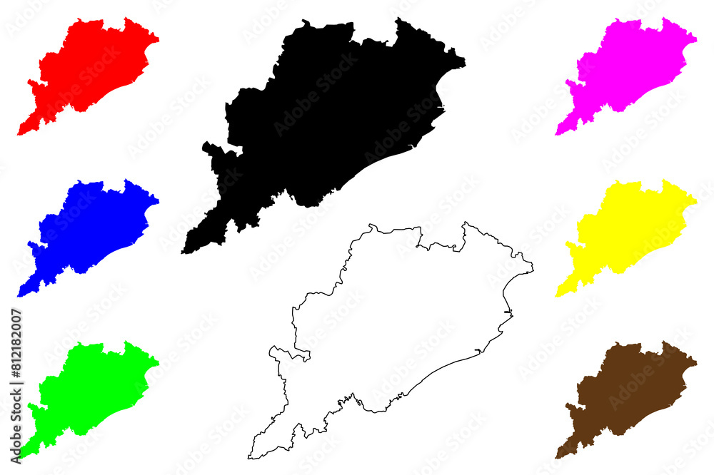 Odisha (States and union territories of India, Federated states ...