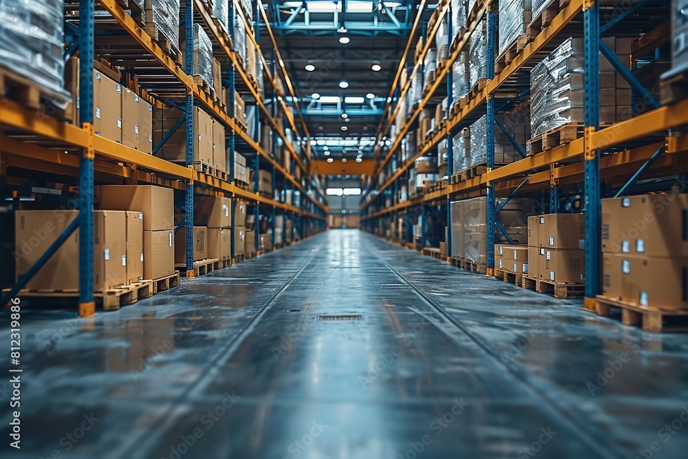 Distribution Hub: Where Logistics Meet Retail Warehousing Stock Photo ...