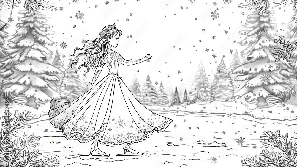 Let your child's imagination soar with this delightful winter princess ...
