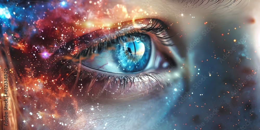 Captivating Cosmic Gaze A Mesmerizing Reflection of the Universe in ...