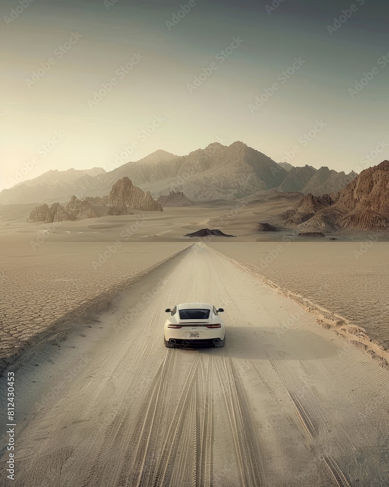 Exploring mars sports car racing across alien landscape with stunning ...