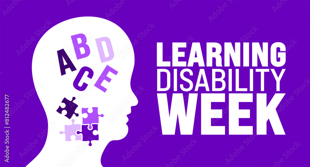 June is Learning Disability Week background template. Holiday concept ...