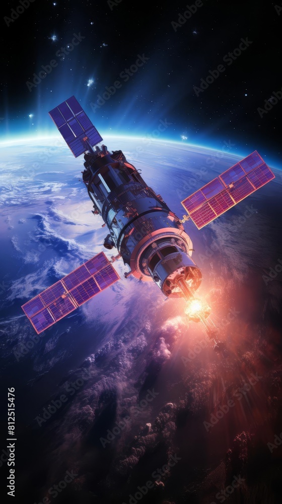 UV rays from solar storms impact scientific satellites, top view ...