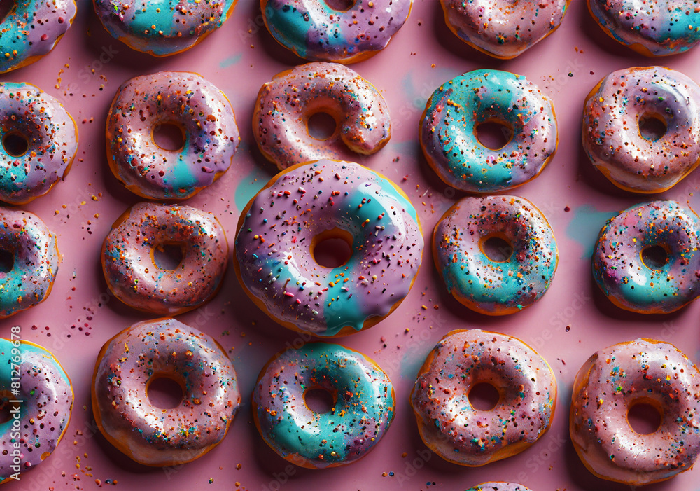 Enjoy the perfect balance of sweetness and color with our donuts. Stock ...