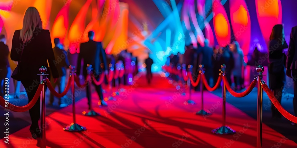 Celebrities grace red carpet lined with velvet ropes at cinema awards ...