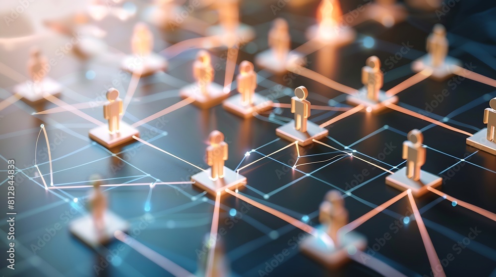 Organization chart showing hierarchy structure of teams in corporation ...