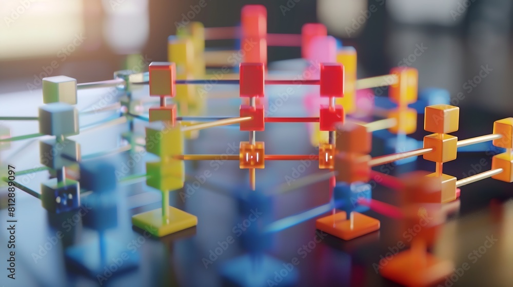 Organization chart showing hierarchy structure of teams in corporation ...