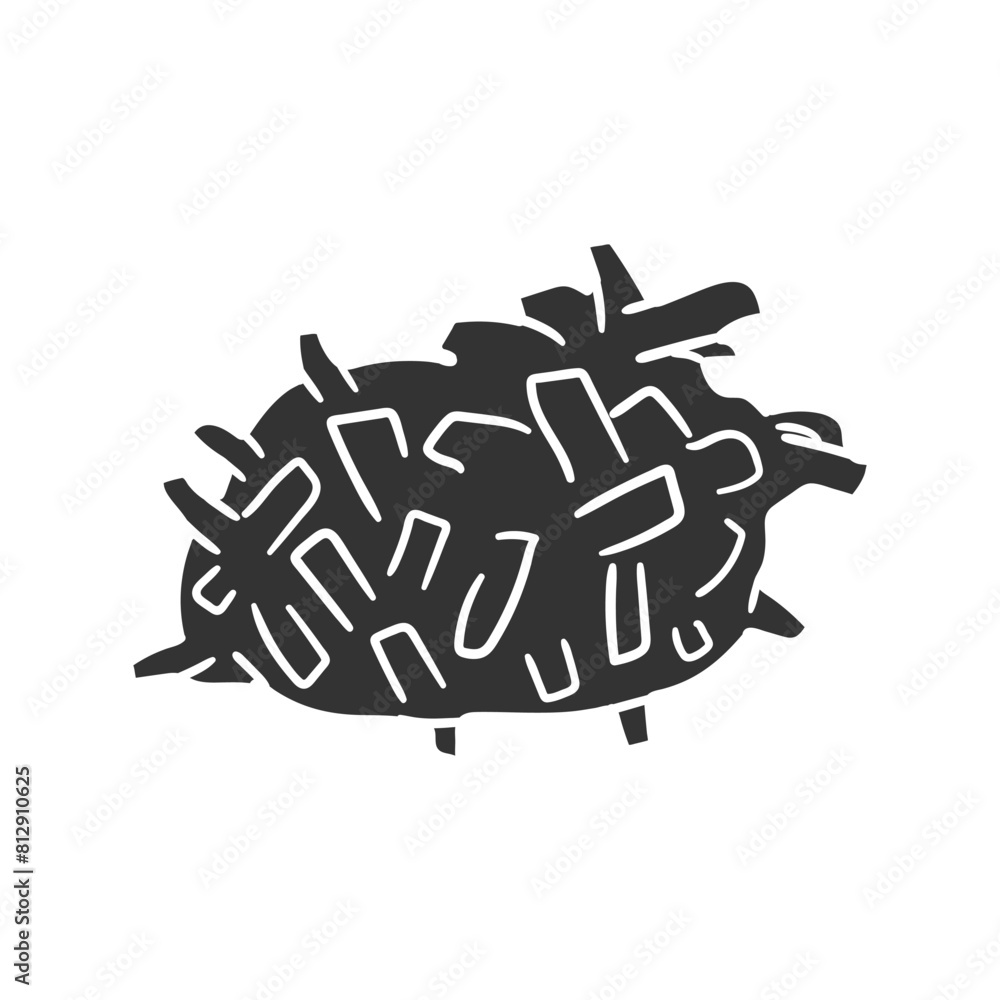 Latke Icon Silhouette Illustration. Hannukah Vector Graphic Pictogram ...