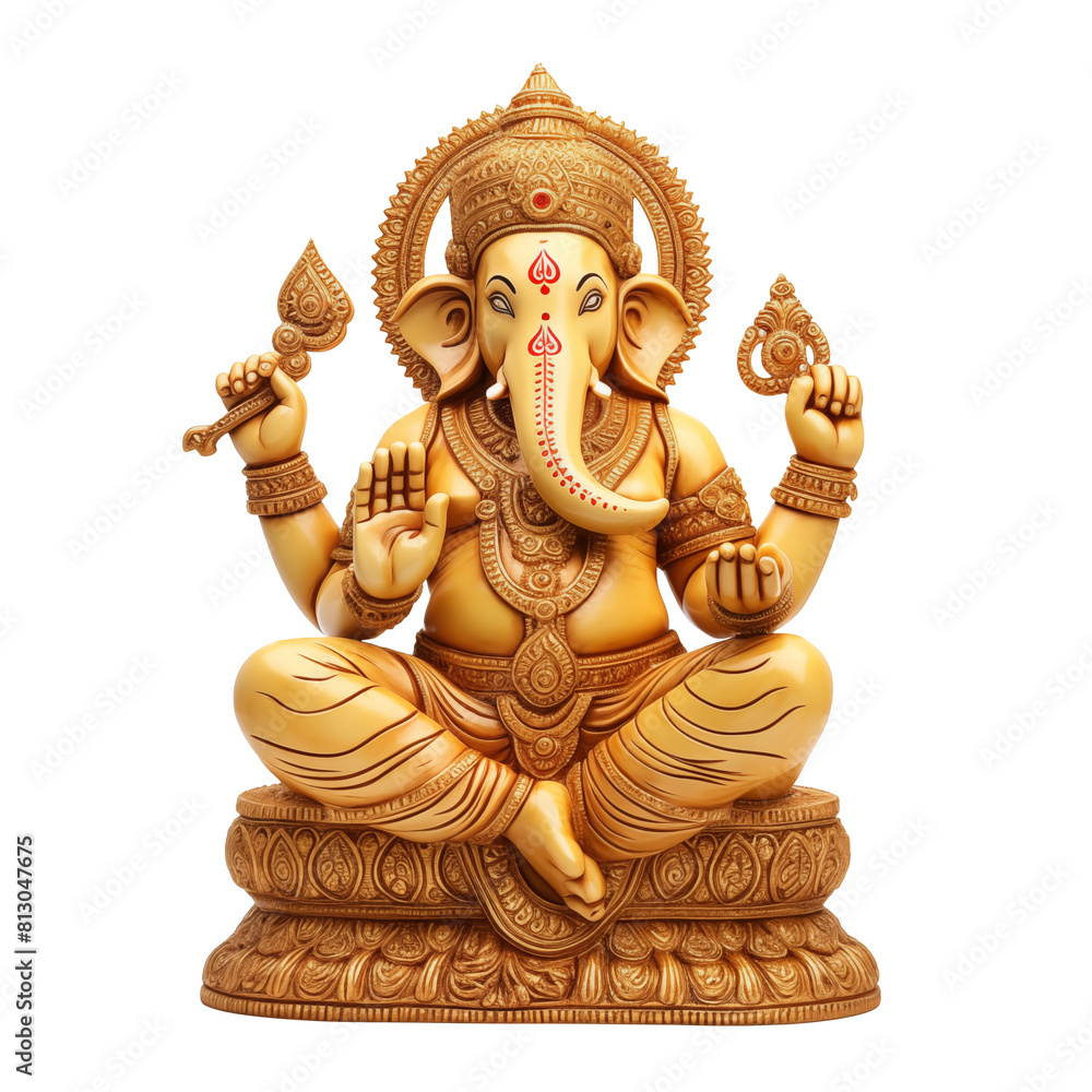 hindu god ganesha transparent background Stock Illustration | Adobe Stock
