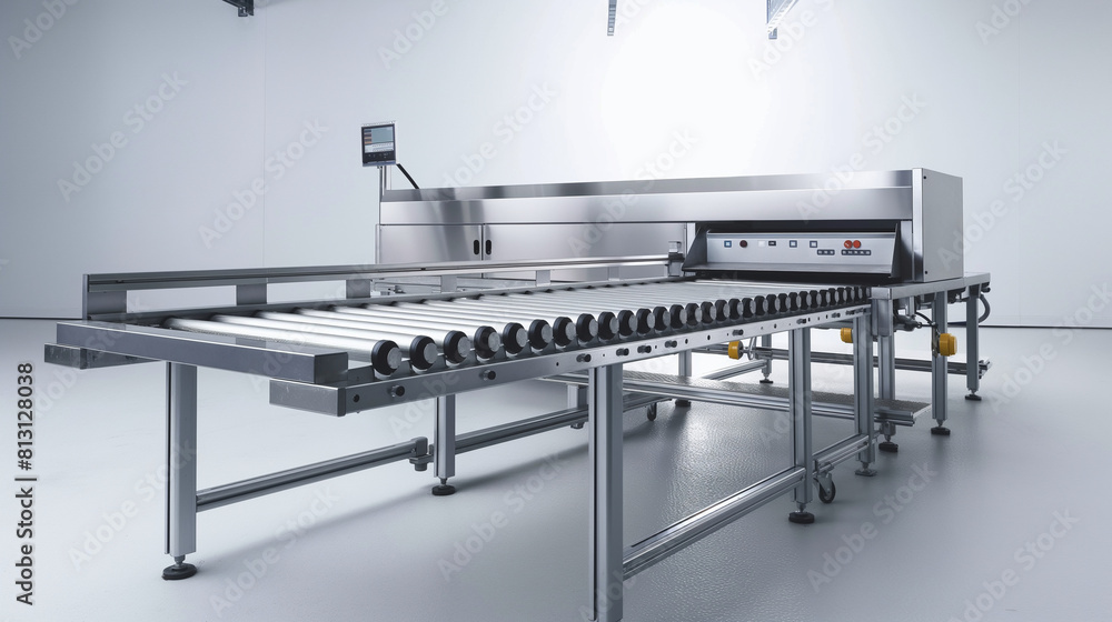 Conveyor belt system with integrated weighing scales for accurate ...