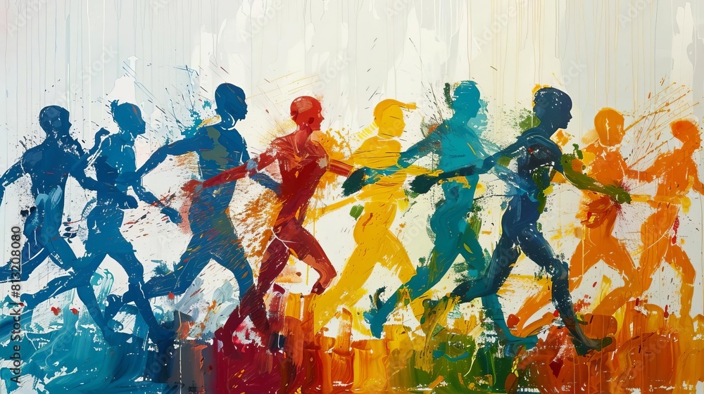 Exhibit the power of teamwork as athletes come together to overcome ...