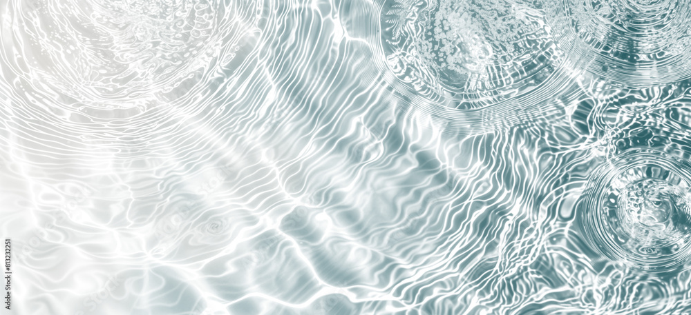 Realistic Water Surface Overlay. Transparent Background with Detailed ...