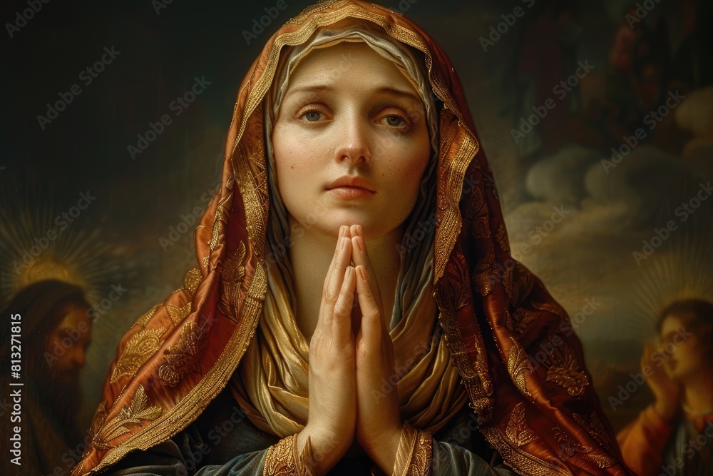 Divine patroness, honoring the Virgen del Carmen, Our Lady of Mount ...