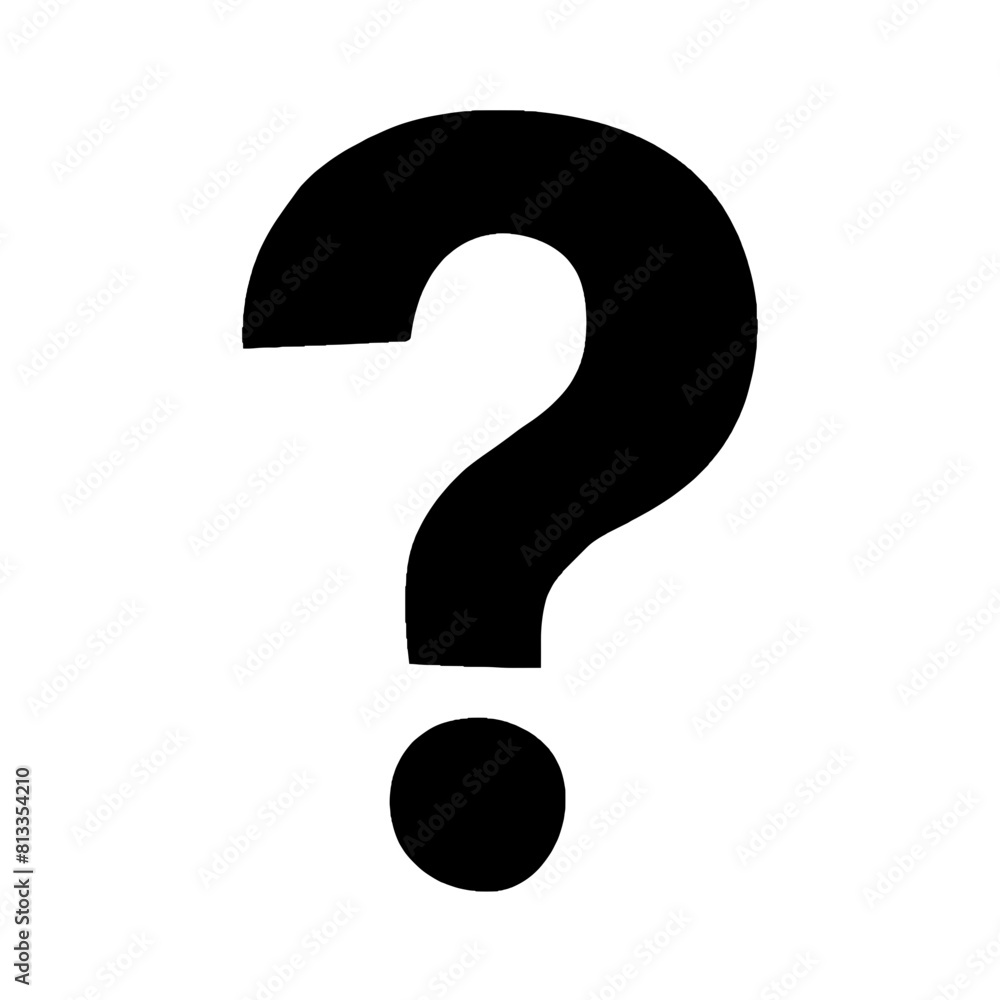 Question Mark Symbol Vector Graphic with Transparent Background ...