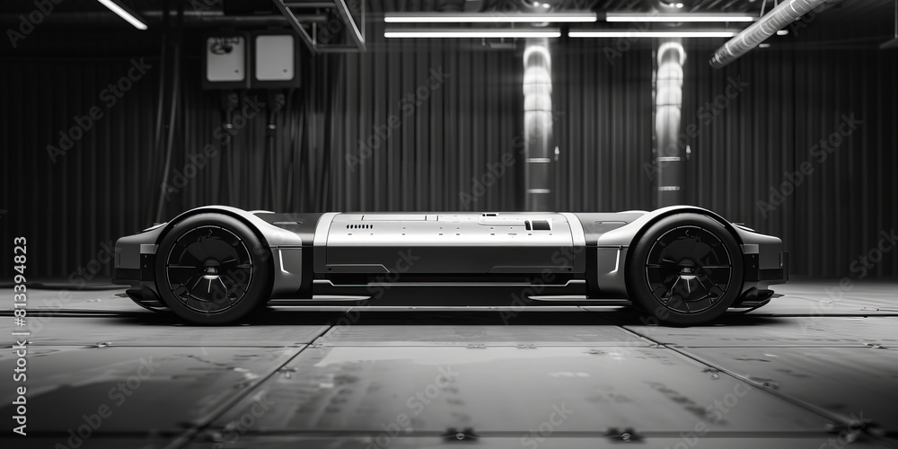 Development of a solid-state battery, side view, innovation in energy ...