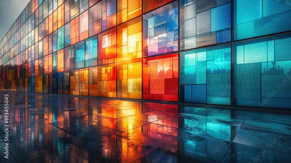 Create a series of images that tell a cohesive story or narrative ...