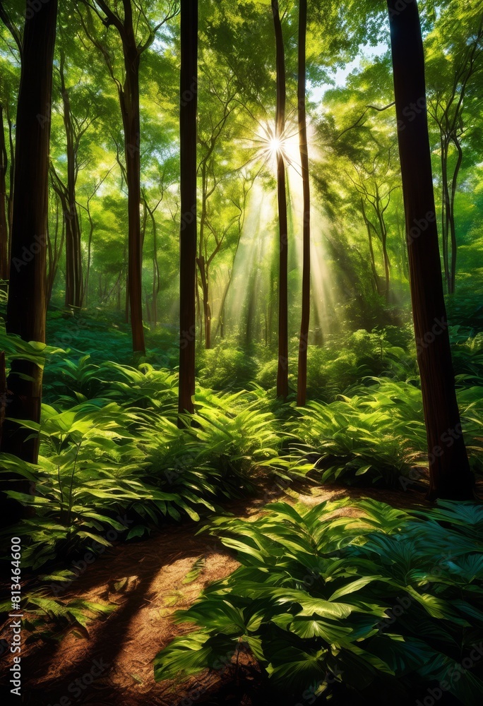 intriguing sunlight filtering through creating shadows natural ...