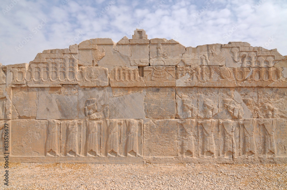 Bas reliefs that depict delegations from across the Persian empire ...