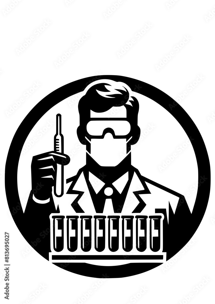 Laboratory icon SVG, Laboratory Technician SVG, Laboratory Equipment ...