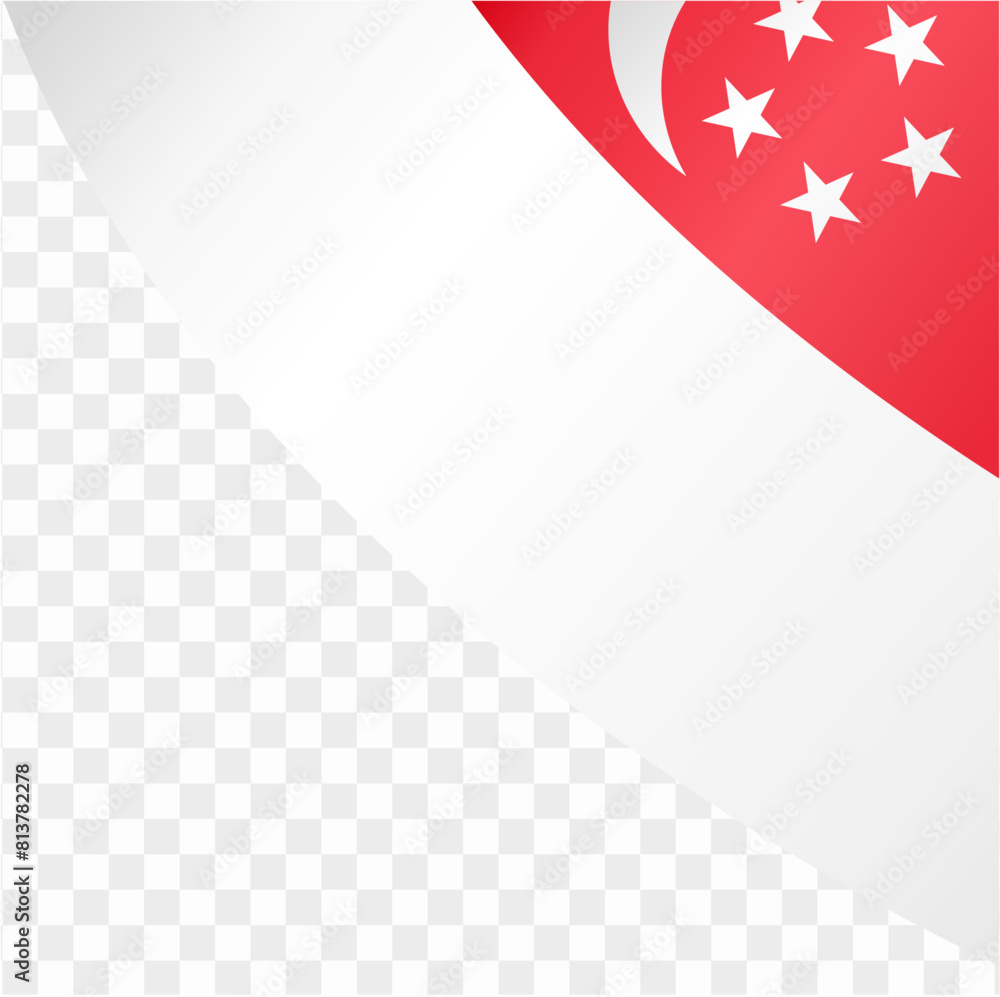 Singapore flag wave isolated on png or transparent background vector ...
