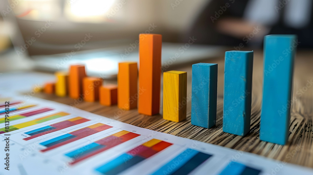 Bar chart showing the exponential growth of profit from investment ...