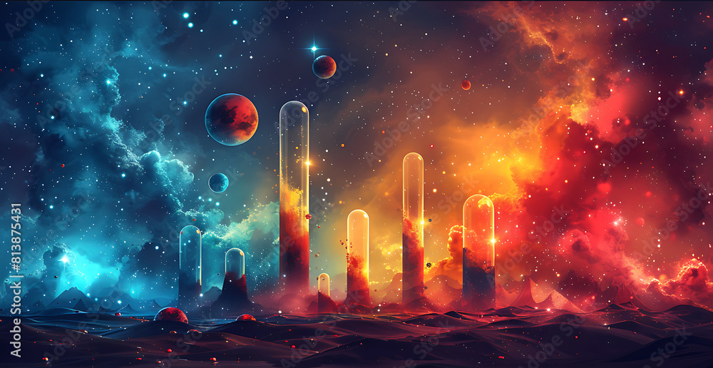 Illustration Stock Exploring Matter Phases: Infographic on Properties ...