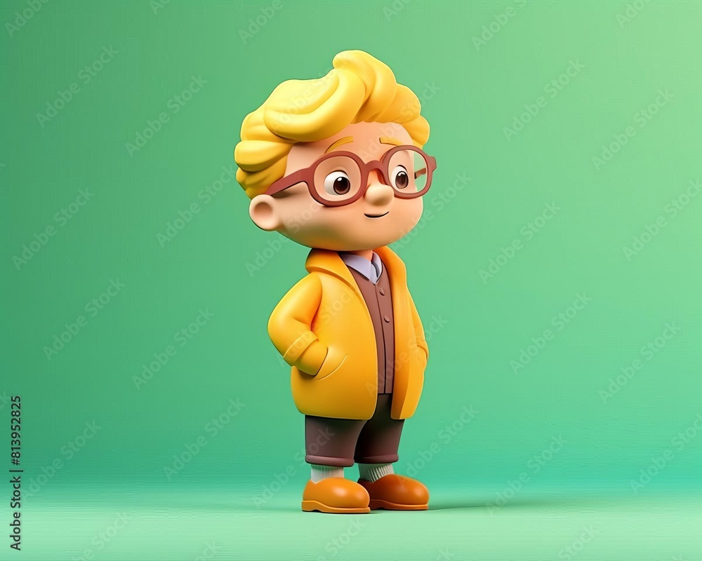 Cartoon characters flat design side view Animation theme Analogous ...